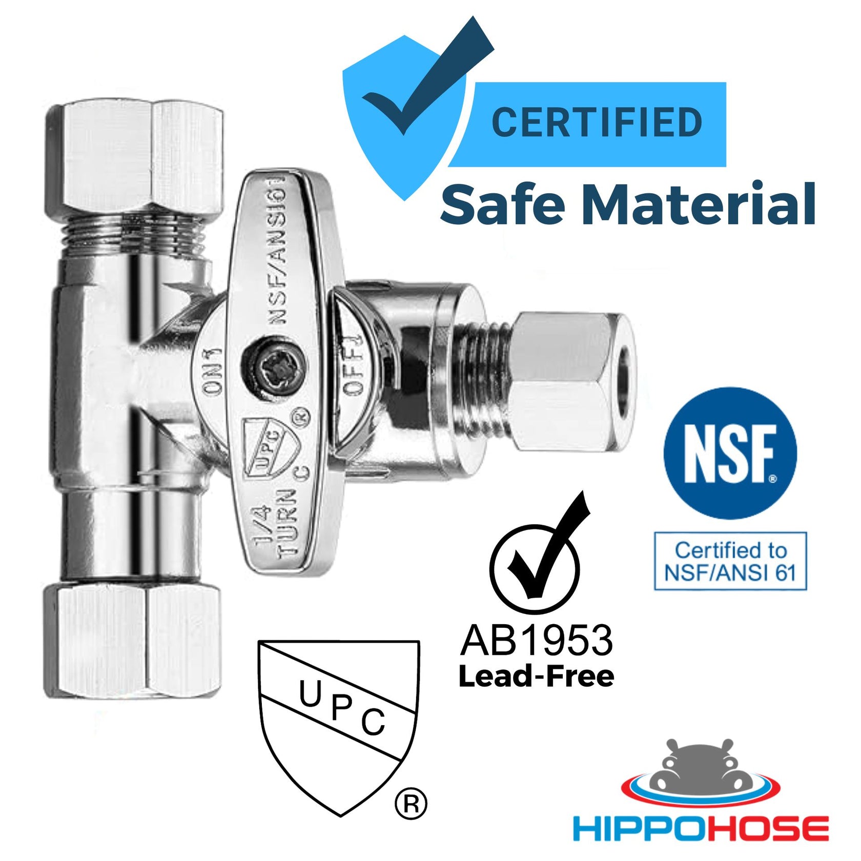 T-Stop Valve Compression Threaded – Hippohose